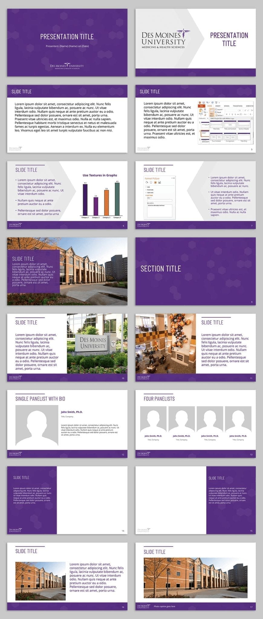 Templates and Resources | Des Moines University