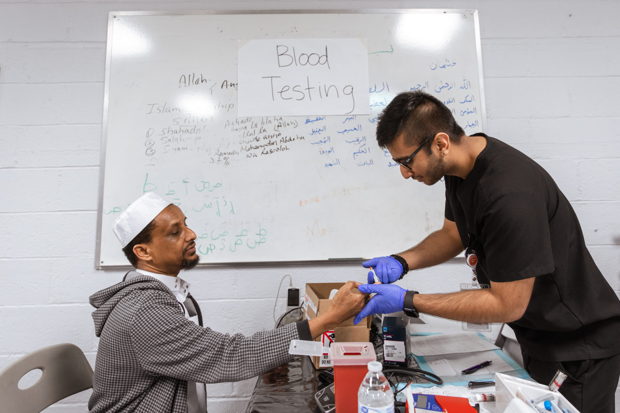 DMU Students Provide Health Screenings to Mosque Members | News | Des ...